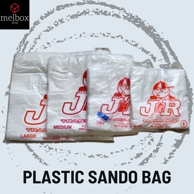 [100 pcs] JR Transparent Plastic Sando Bag - Mini, Tiny, Medium, Large ...