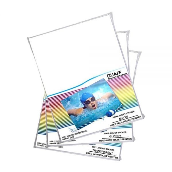 Vinyl Inkjet Sticker Matte/Glossy/Transparent for inkjet printer ...