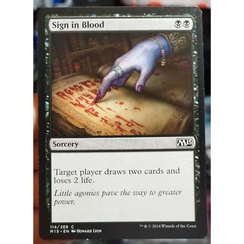 Sign in Blood (Magic the gathering) | Shopee Philippines