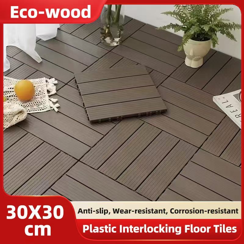 Floor Decking Tiles Plastic Interlocking Deck Tile for Balcony Garden ...