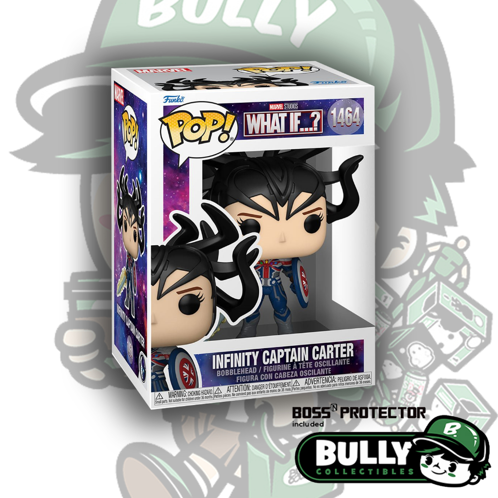 Funko POP! Marvel: What If - Infinity Captain Carter 1464 With Boss ...