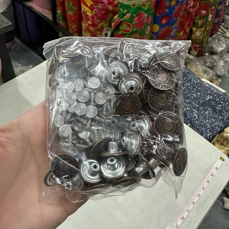 USA Stainless Buttons Metal Buttons (Per 100pairs) | Shopee Philippines