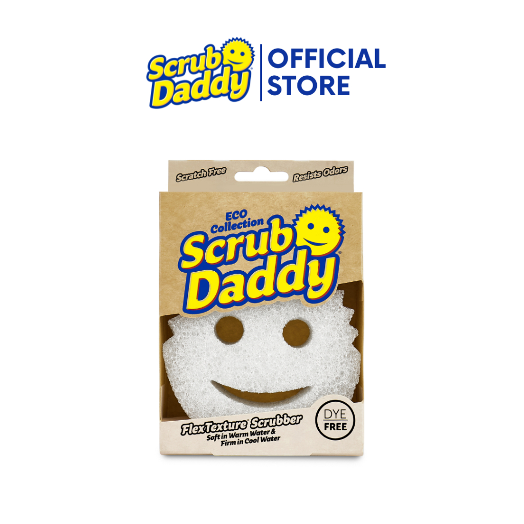 Scrub Daddy Dye Free (1CT) - Flextexture Scrubber No Added Colorants ...