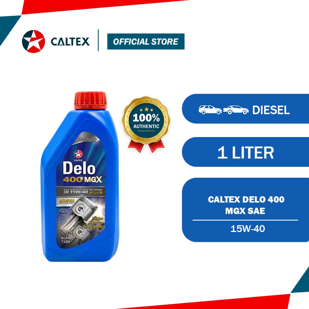 Caltex Delo 400 MGX SAE 15W-40 1 Liter | Shopee Philippines