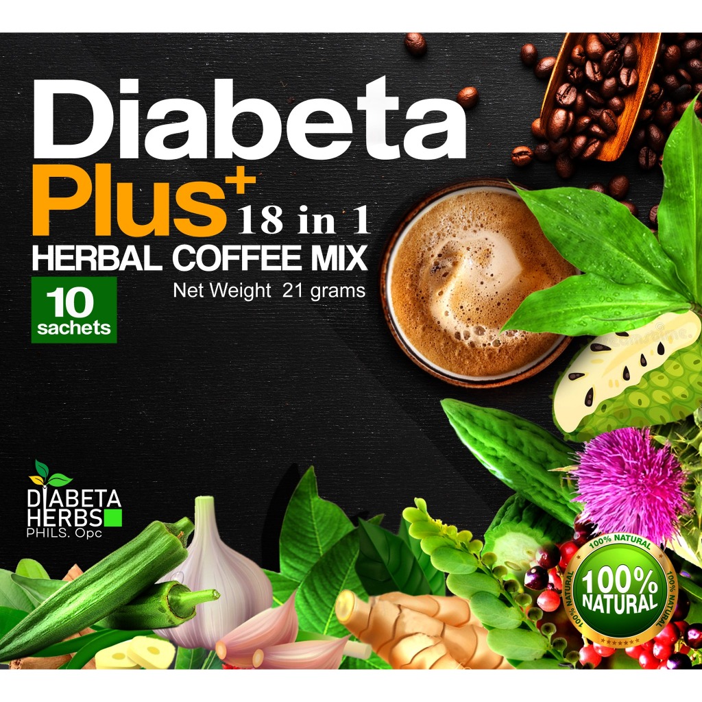DIABETAHERBS DIABETA PLUS 18 IN 1 HERBAL MIX COFFEE UPGRADED VERSION ...