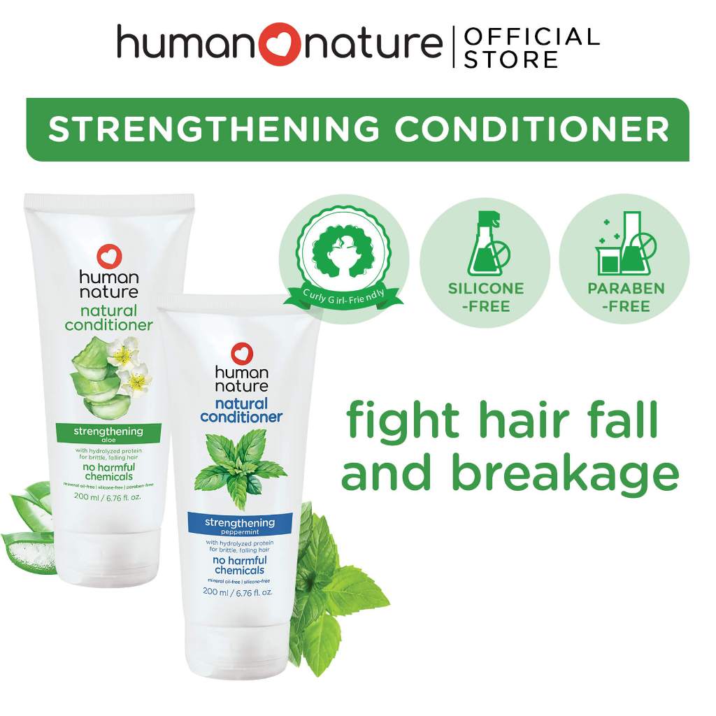 Human Nature Strengthening Conditioner | Hairfall And Breakage Control ...