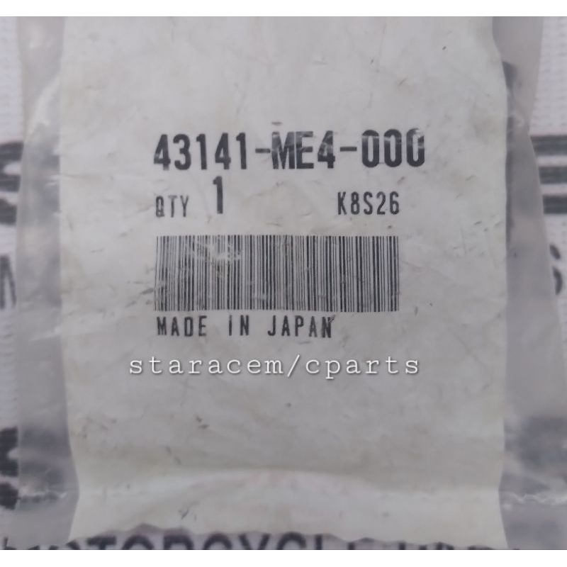 HONDA TMX155 BRAKE CAM REAR/FRONT 43141-ME4-000 GENUINE PARTS | Shopee ...