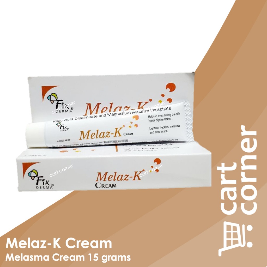 Melaz K Cream 15g for MeIasma and Pigmentation | MelazK Melaz-K ...