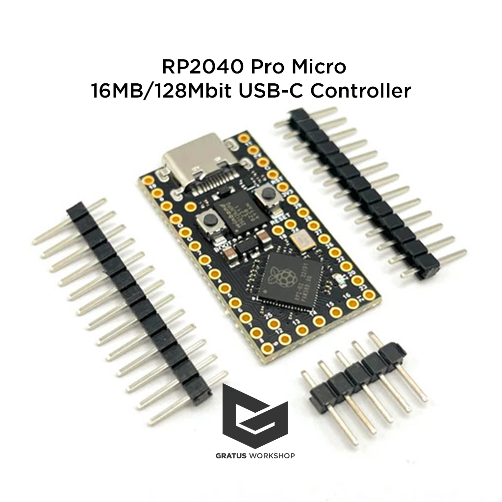 RP2040 Pro Micro 16MB/128Mbit USB-C Controller | Shopee Philippines