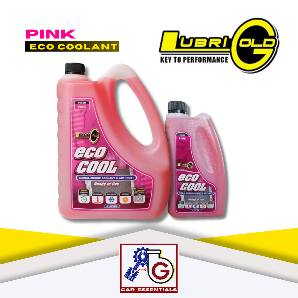 Lubrigold Eco Cool Coolant PINK 4L/1L | Shopee Philippines