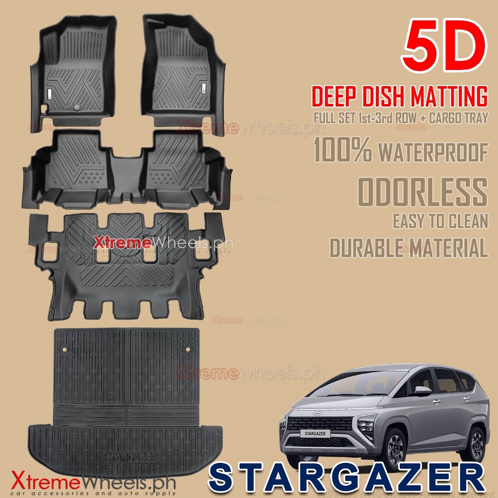 Hyundai Stargazer 2022 to 2025 5D Thailand Made Diamond Textured Deep ...