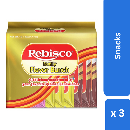 Rebisco Sandwich Flavor Bunch 32g 10 Pieces , Bundle of 3 | Shopee ...