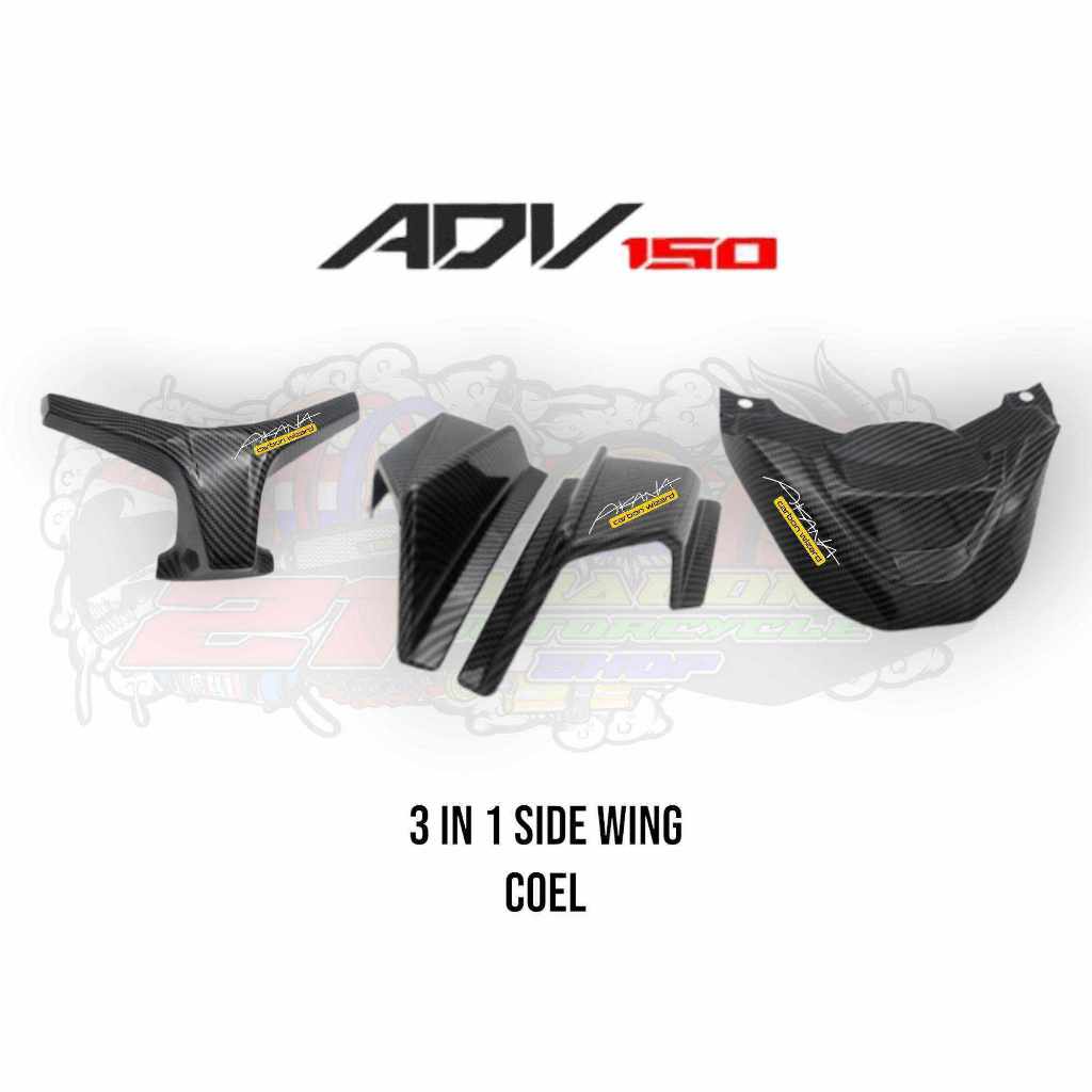 ADV 150 3IN1 SIDE WING COEL TWILL CARBON | Shopee Philippines