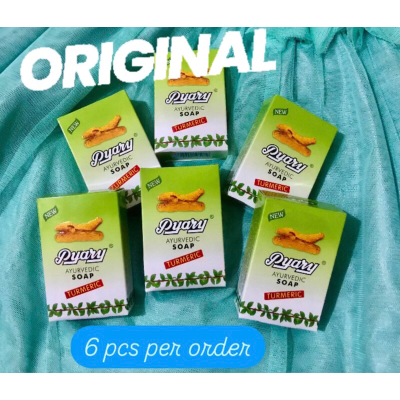Pyary Turmeric Soap (6pcs per order) 100% ORIGINAL | Shopee Philippines