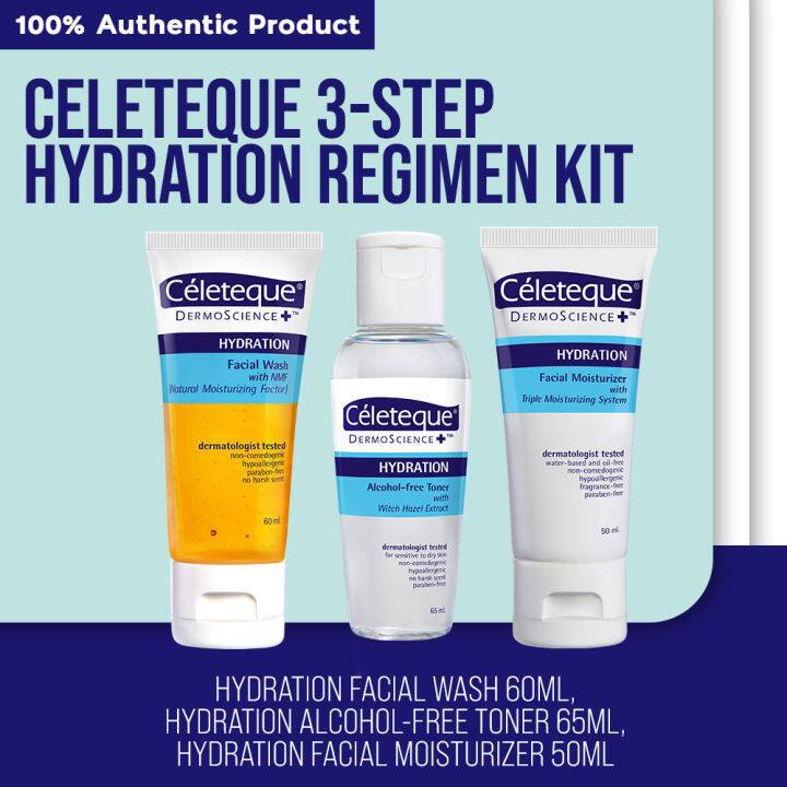 Celeteque 3Step Hydrated Skin Kit | Shopee Philippines