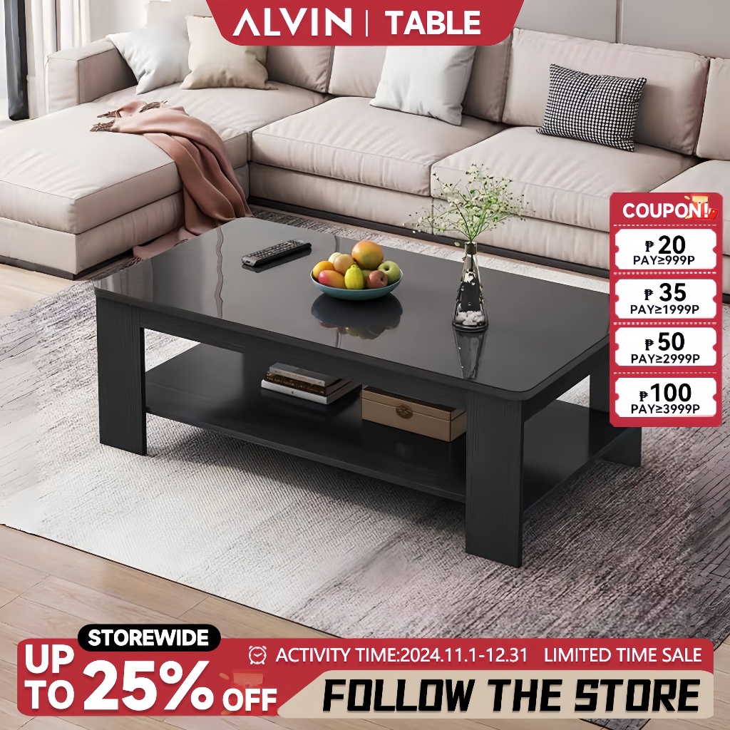ALVIN Tea Table Sofa Table Sofa Living Room Center Table【 80*40*42cm ...