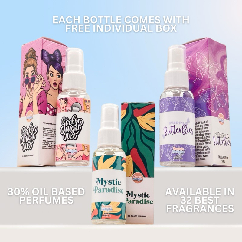 SCENTS DELIGHT 50ML OIL BASED PERFUMES | Shopee Philippines