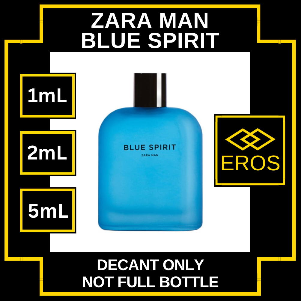 Zara Man Blue Spirit 1mL 2mL 5mL DECANT perfume sample vial repacked ...
