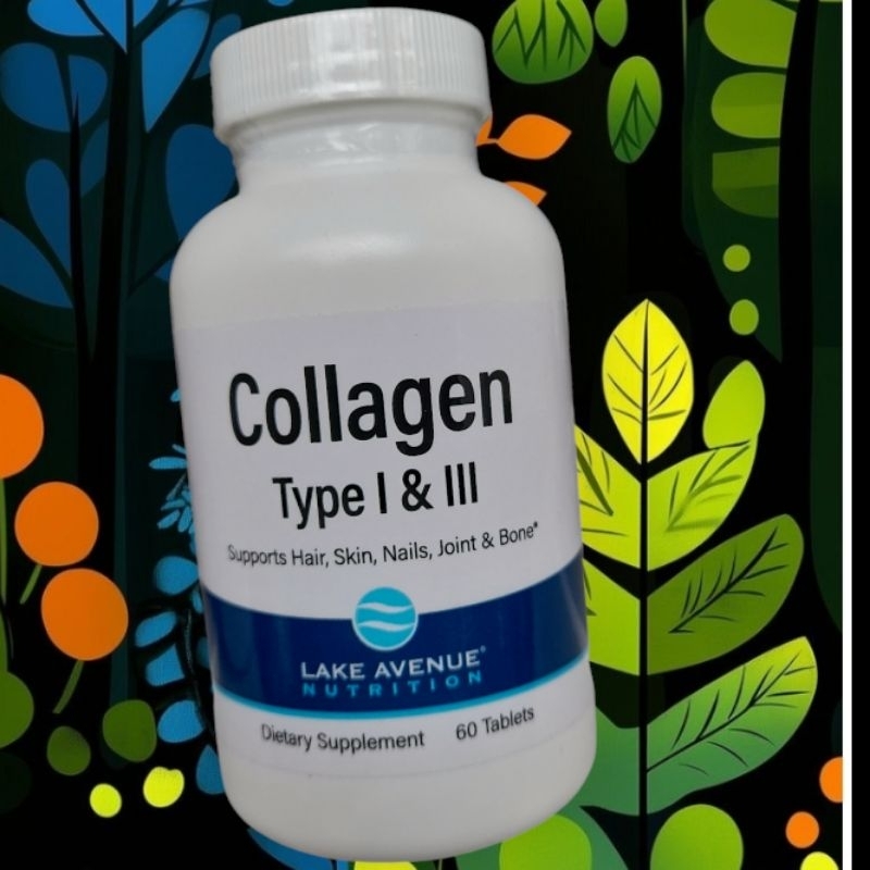 Collagen Type I & III Dietary Supplement 60 tablets. Supports Hair ...