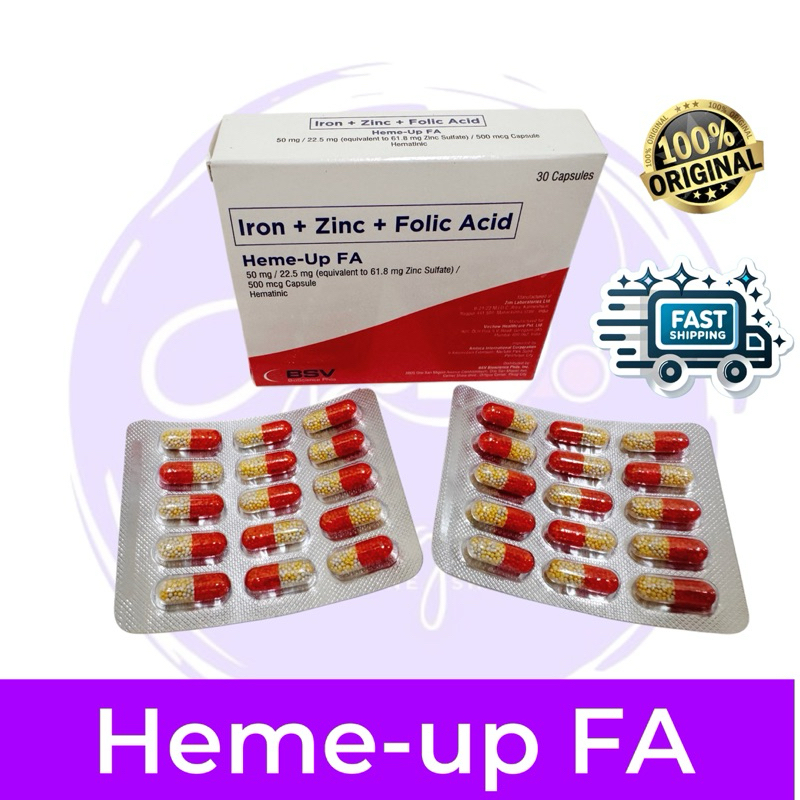 HEME-UP FA - 30 Capsules per box | Shopee Philippines