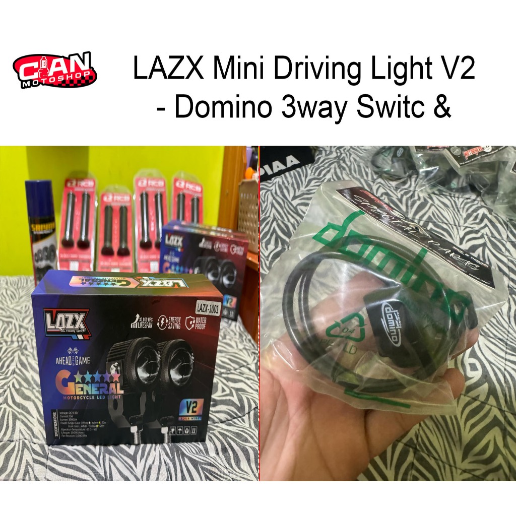 Lazx Mini Driving Light v2 & Domino 3way Switch (Original Product ...