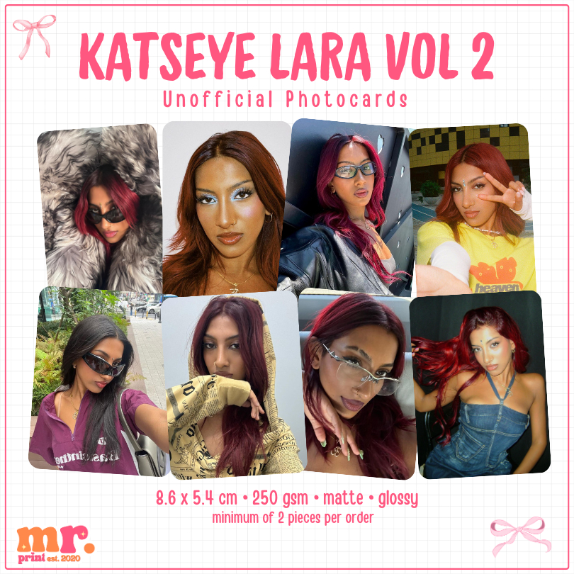 KATSEYE LARA VOL 2 PHOTOCARD LARA RAJ IDOL MATTE AND GLOSSY FINISH ...