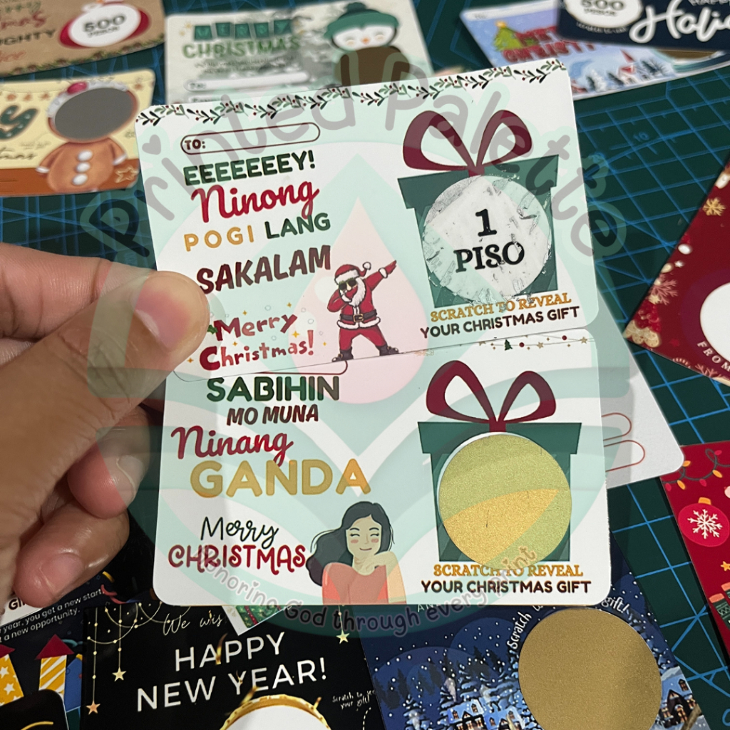 Customized Christmas Angpao Scratch it version | Shopee Philippines