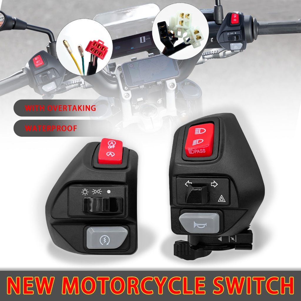 AEROX Domino Handle Switch With Hazard Light Switch For Aerox / MIO ...