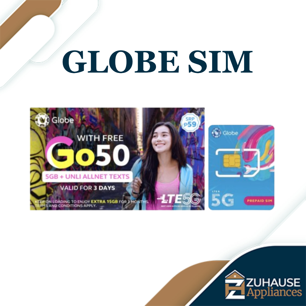 GLOBE PREPAID SIM POWERED 5G | Shopee Philippines