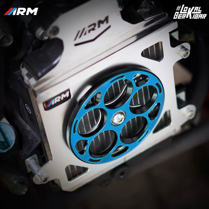 ARM 3D RADIATOR COVER Disco Type Spinner (For Yamaha Aerox v1,v2/ Nmax ...