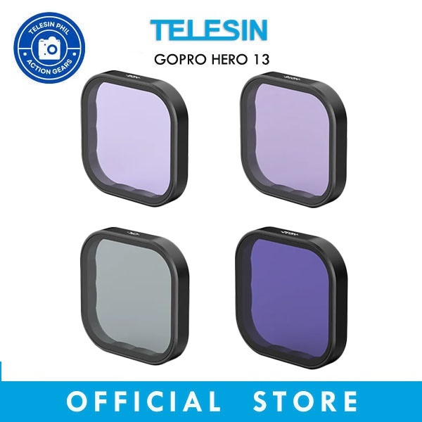TELESIN CPL & ND Lens Filter Set Aluminum Frame for GoPro Hero 13 ...