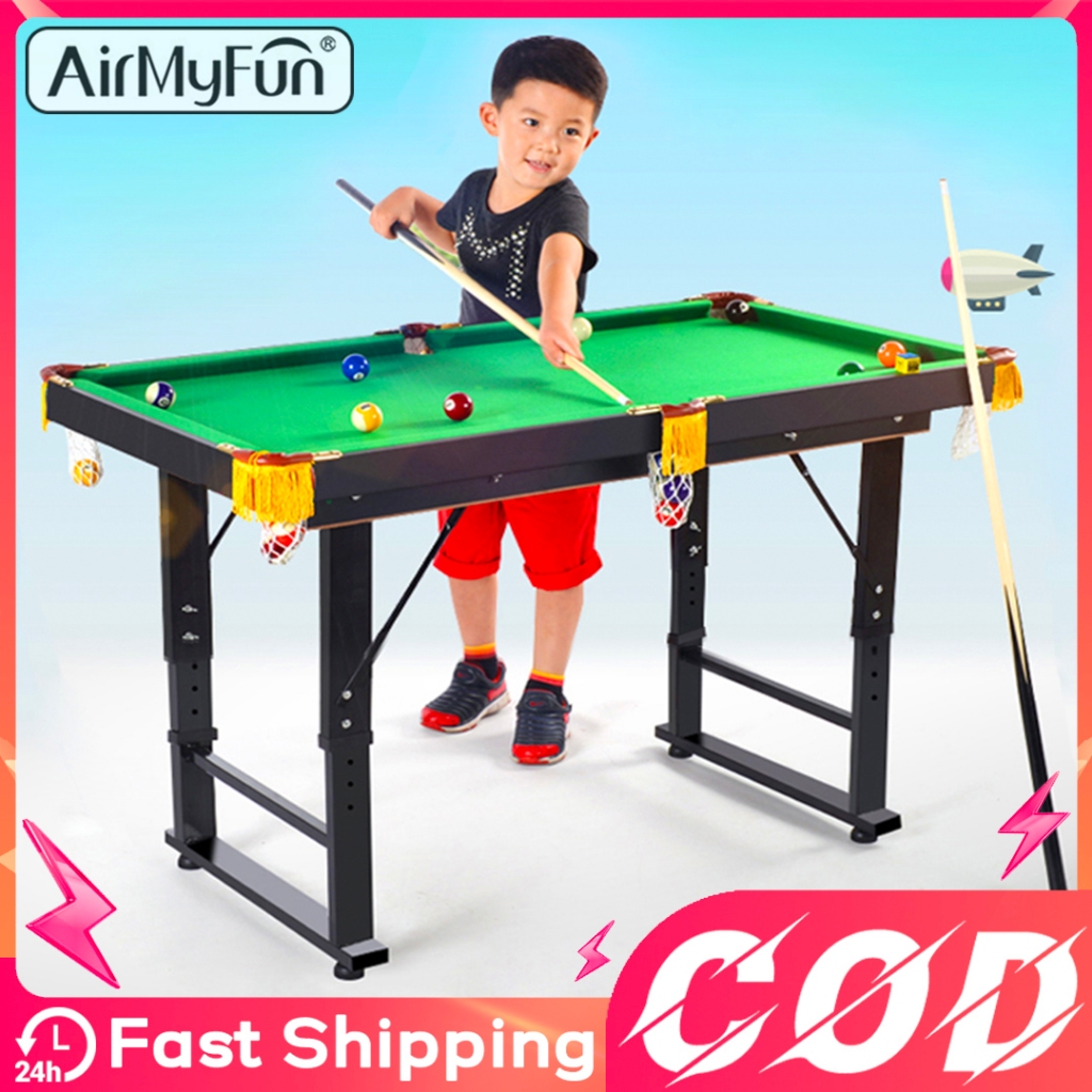 47*25.6 inches Billiard Table Set For Kids Height-Adjustable Folding ...