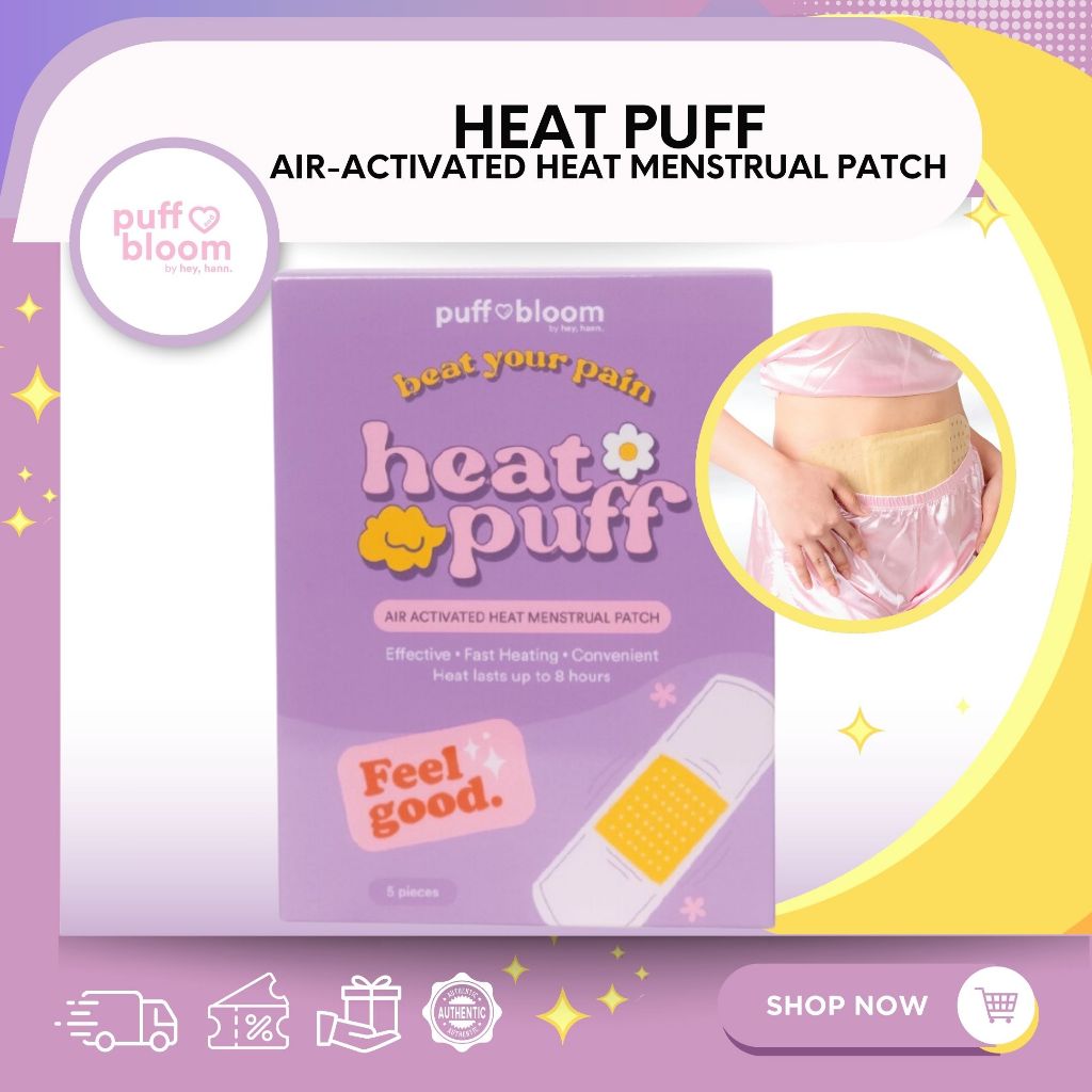 Puff and Bloom Heat Puff - Air Activated Heat Menstrual Patch | 5s ...