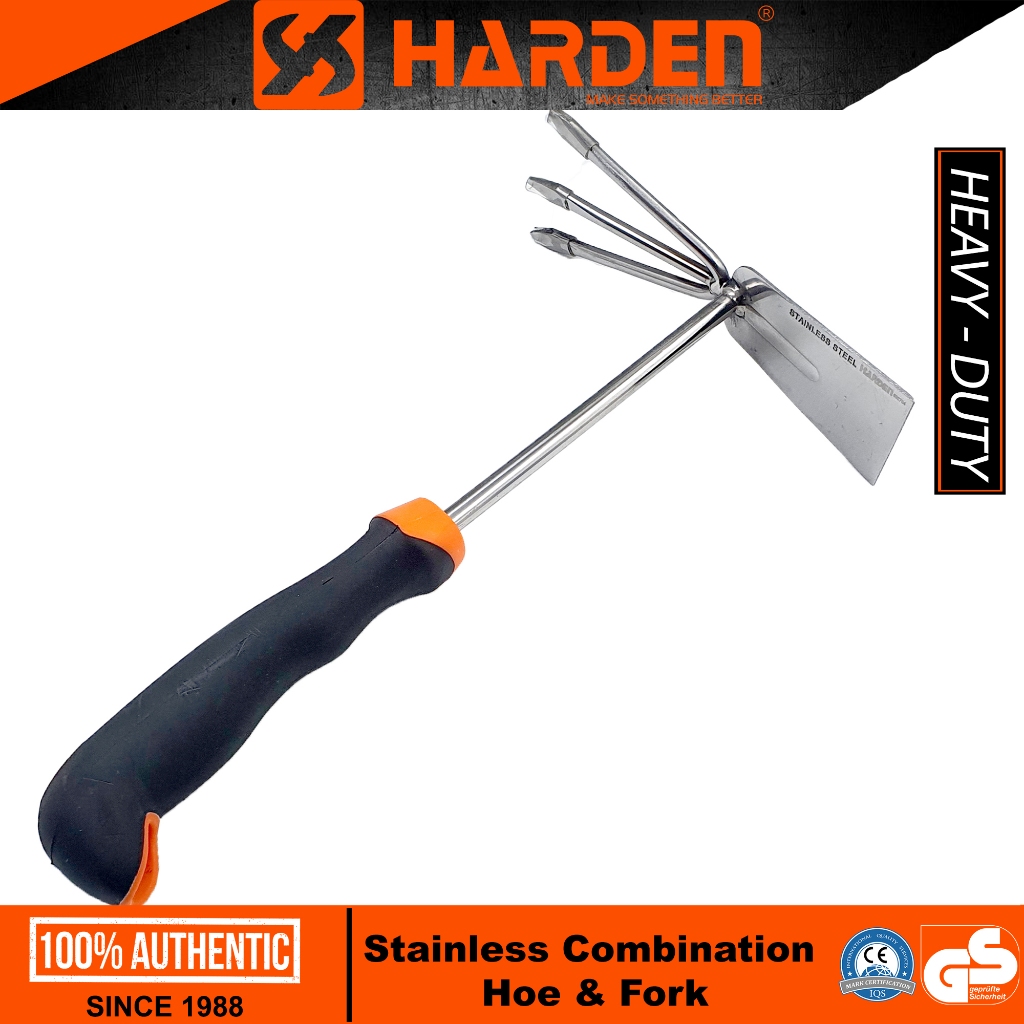 Harden 632704 Stainless Combination Hoe & Fork (PROFESSIONAL) Garden ...