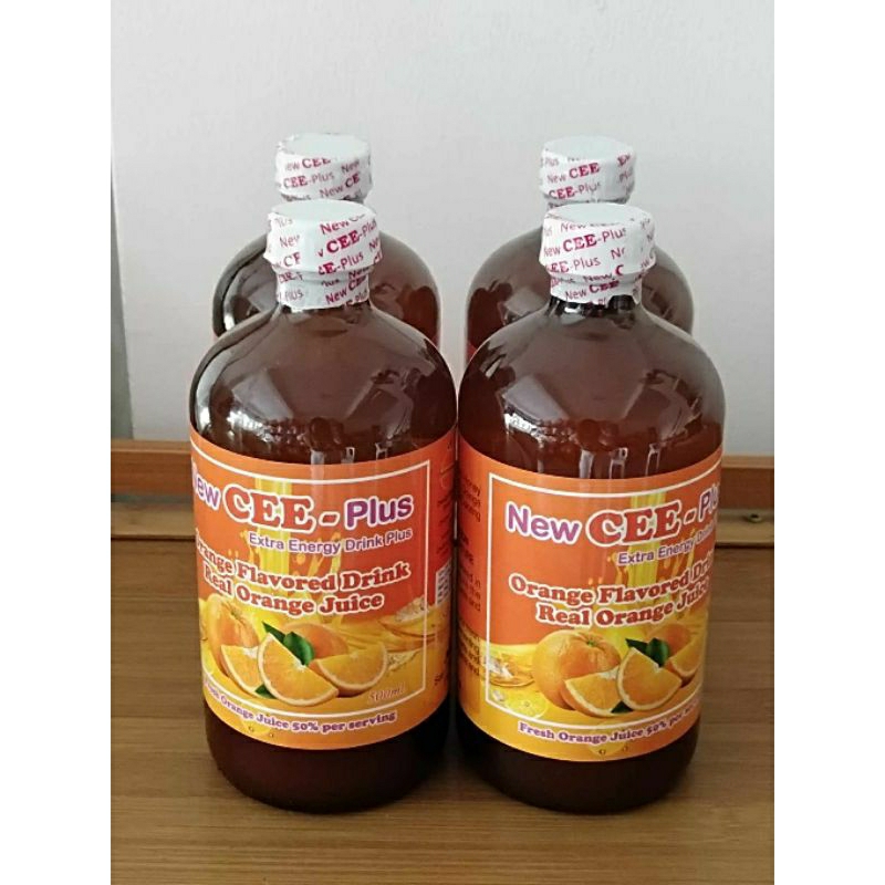 4 Bottles New CEE-Plus Orange Flavored Drinks 500ml | Shopee Philippines