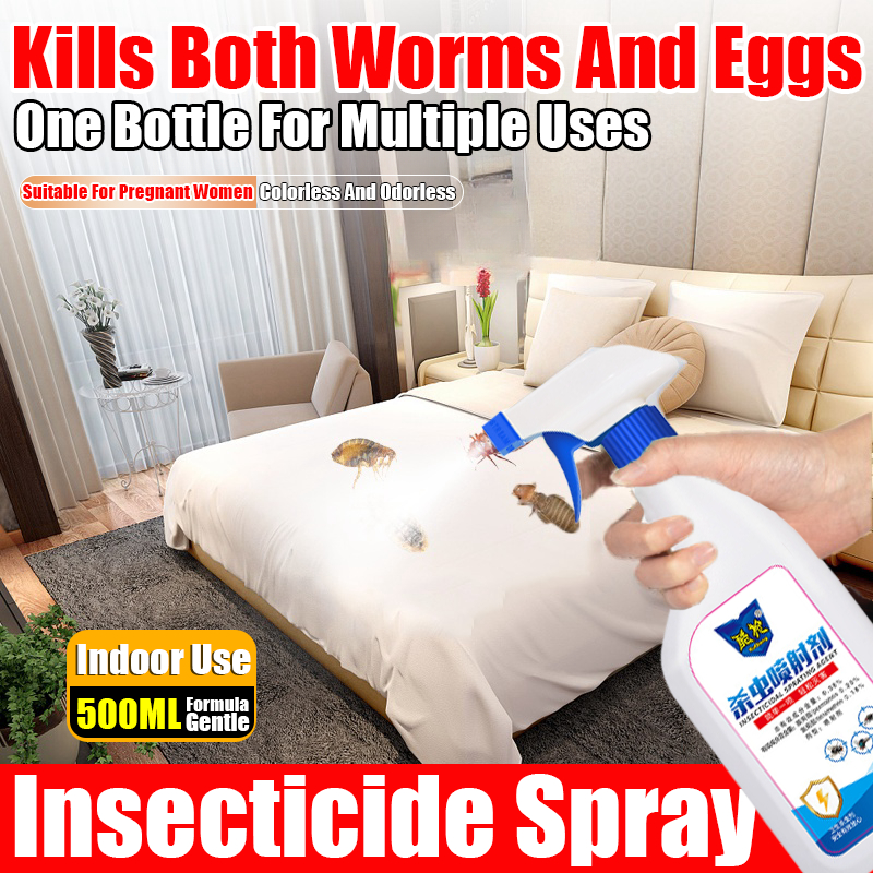 Insecticide Spray 500ML Pesticides For Plants Ant Spray Bed Bug Killer ...