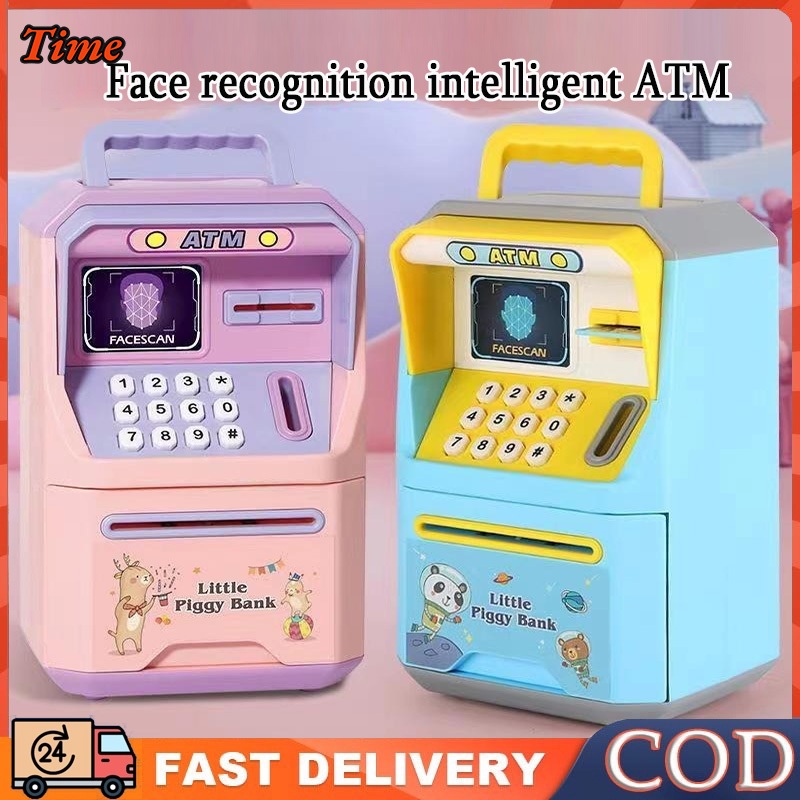 Face Recognition ATM Machine Electronic Piggy Bank Simulated Auto ...