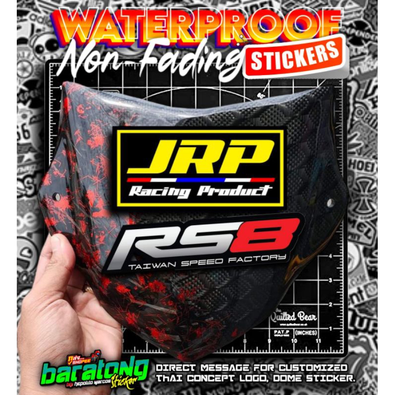 JRP AND RS8 NEW LOGO STICKER SET | Shopee Philippines