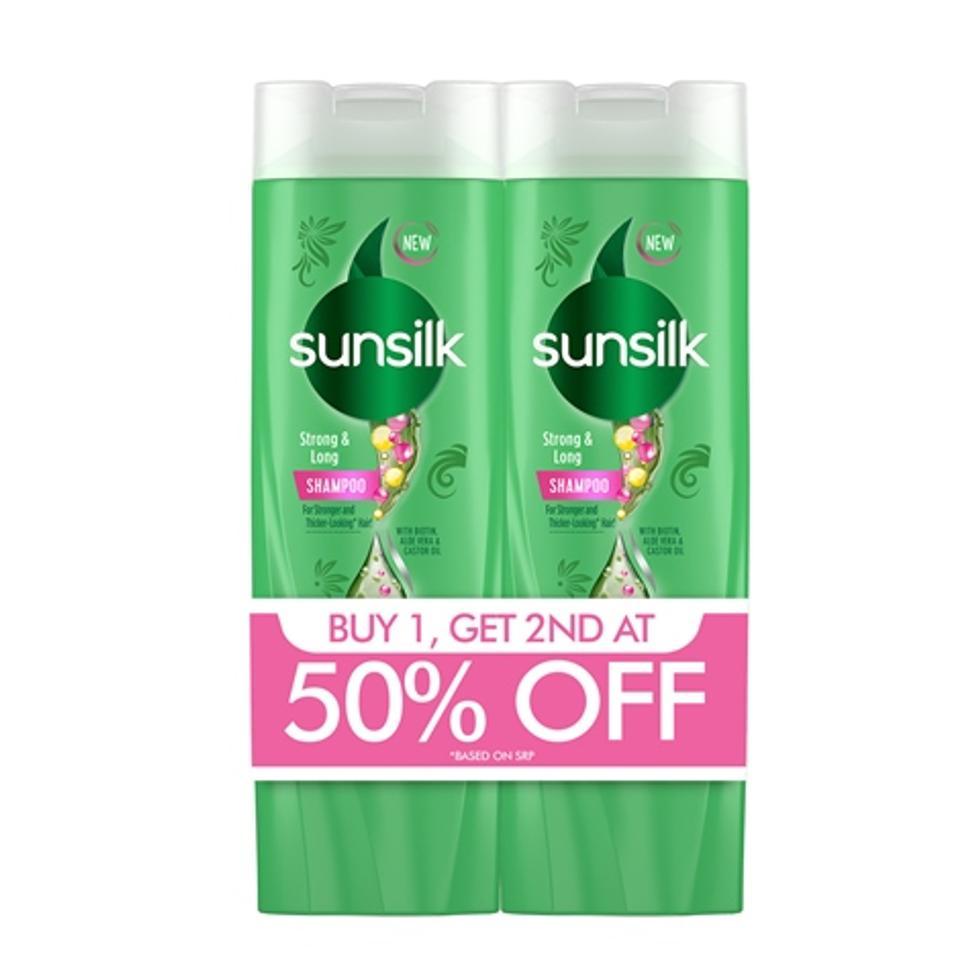 Sunsilk Shampoo Strong & Long Green Buy 1 Get 2nd @ 50% Off 180ml ...