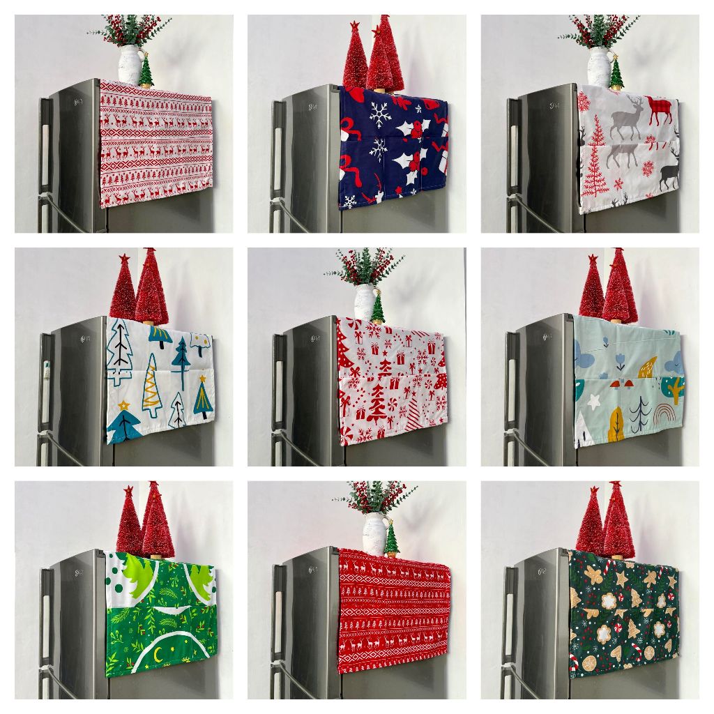 Ref Cover -(Refrigerator Dust Cover) with 6 Pockets | Shopee Philippines