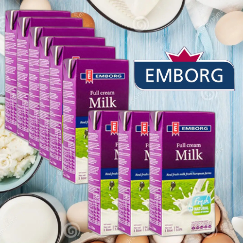 Emborg Full Cream Milk 1Lx9 Bundle - Pure, Creamy & Nutritious, High ...