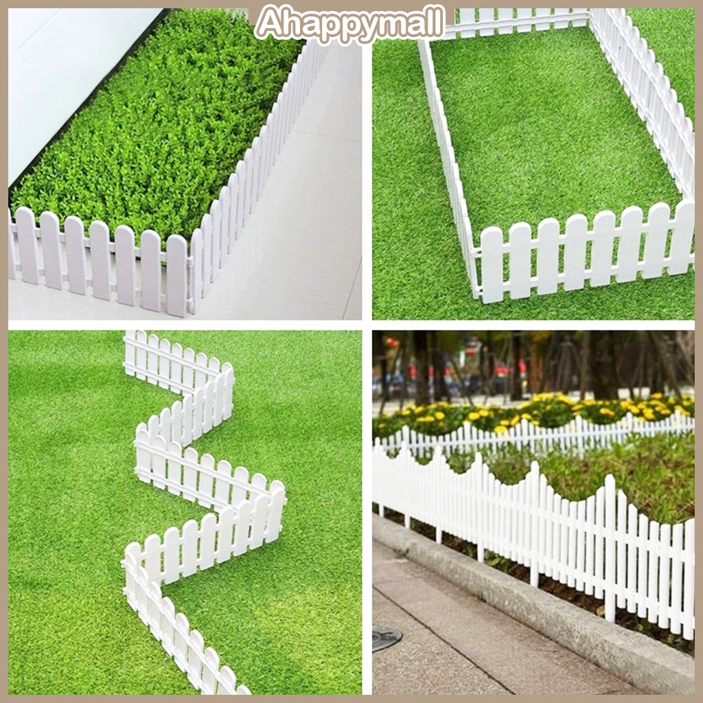 50*30CM Plastic Fence White Picket Fence Yard Fence Fence Indoor and ...
