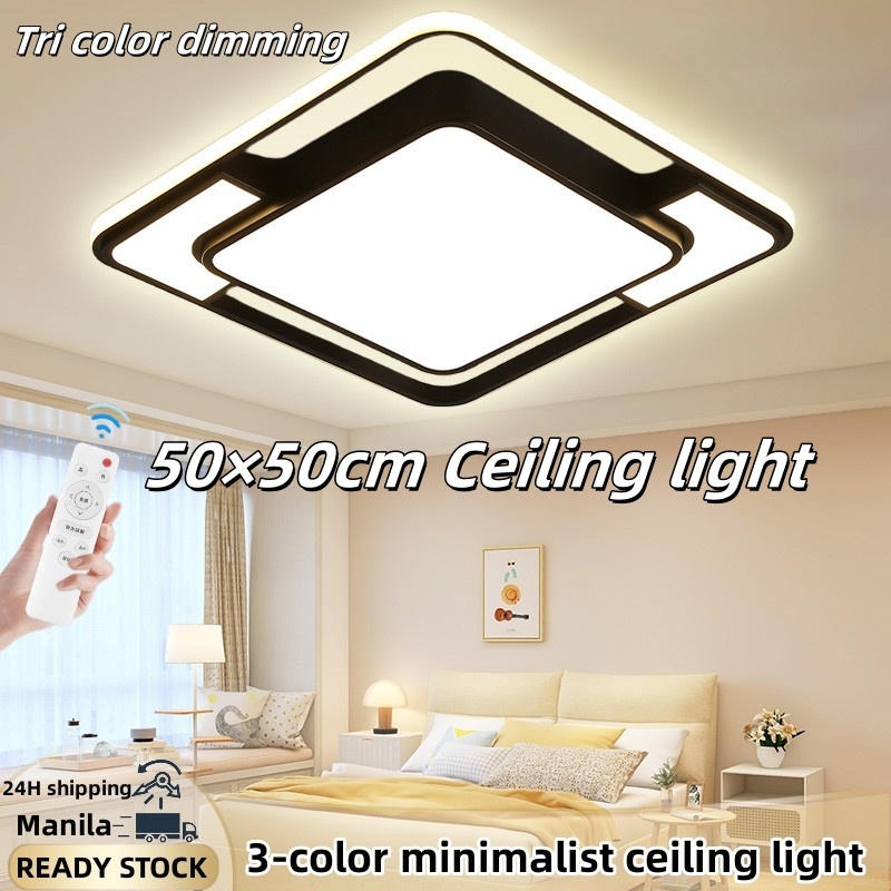 LED Tri color ceiling light Living room bedroom ceiling lights Remote ...