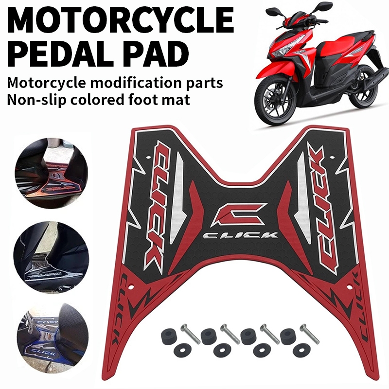 Motorcycle ClickV3 Click 125i /150i Footboard Rubber Matting With Bolts ...