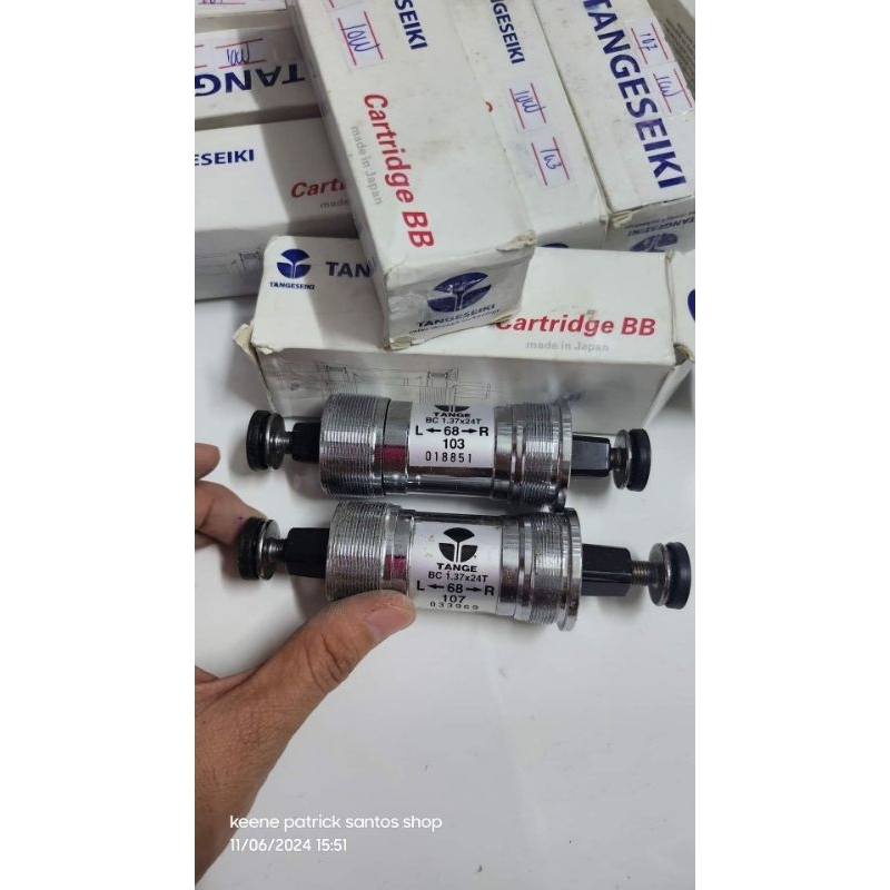 tange square tapered bottom bracket size 103 and 107 japan brandnew ...