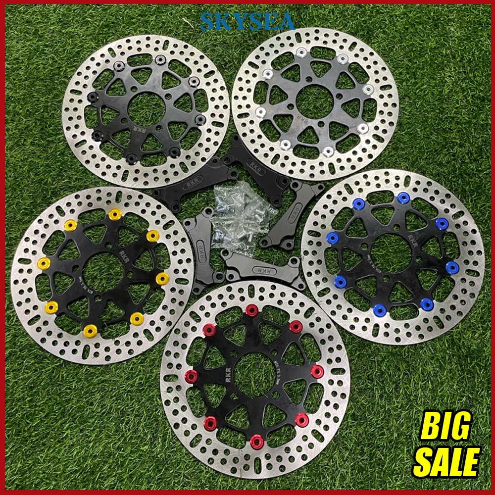 BIG DISC 260MM 4HOLES W/bracket FOR CLICK 125,CLICK 150, BEAT/BEAT FI ...