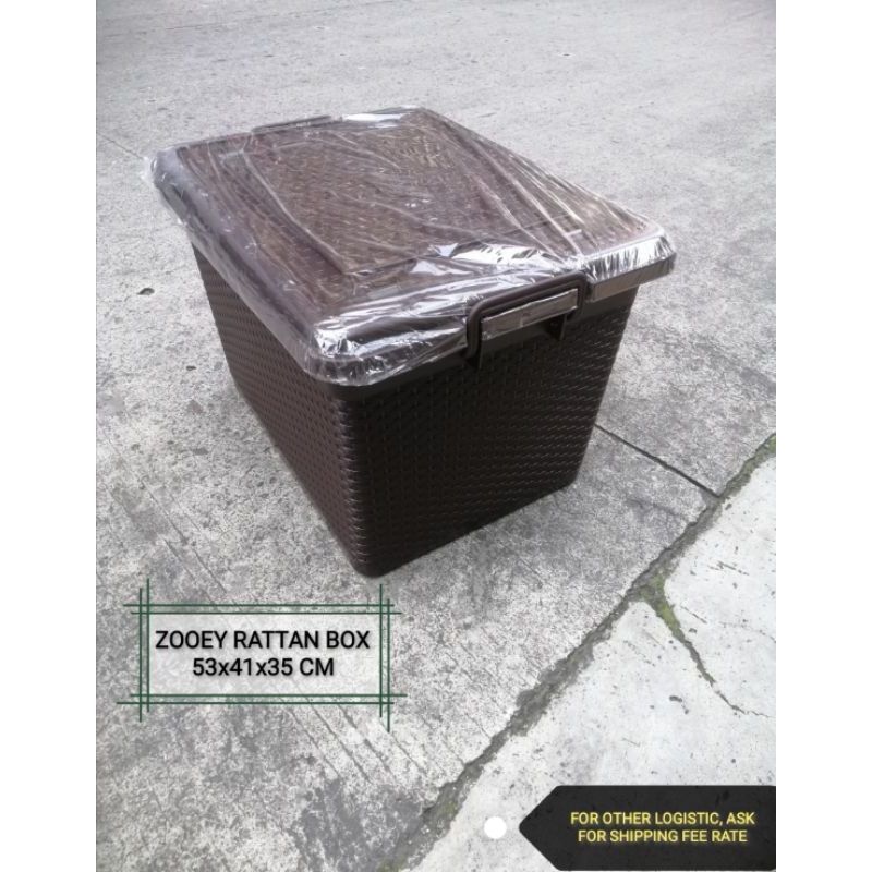 zooey storage box 50 liter rattan with wheels multi purpose box (for other logistic, chat us ...