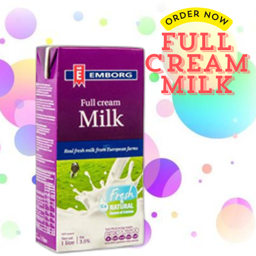 Emborg Full Cream Milk 1L x1 x 3 Bundle - Your Creamy Coffee Companion ...