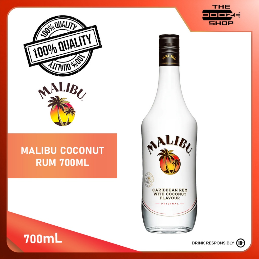 Malibu Coconut Rhum 700ML | Shopee Philippines