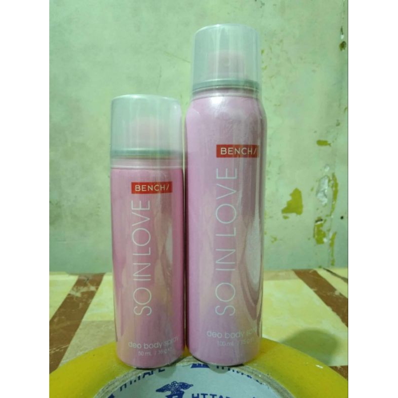 bench [SO INLOVE] deo body spray | Shopee Philippines